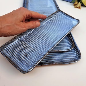 Small Tray Rectangle, Ceramic Handmade Platter - Etsy