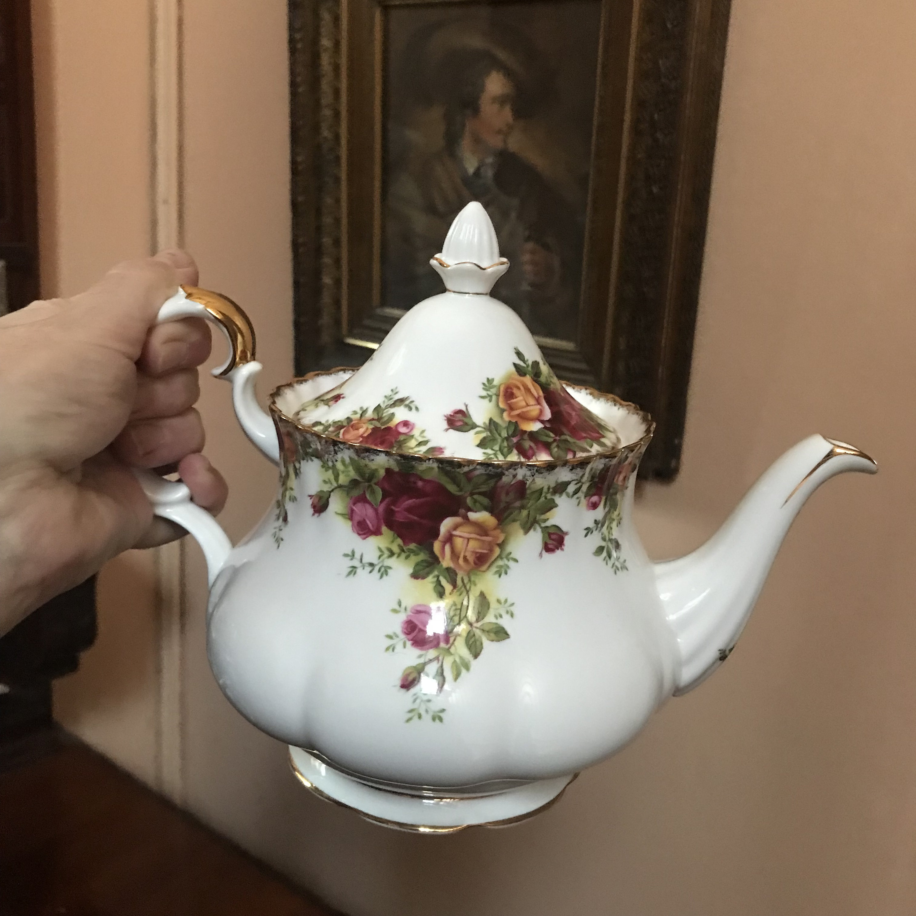 Royal Albert Old Country Roses Teapot. Large. Vintage English Porcelain ...