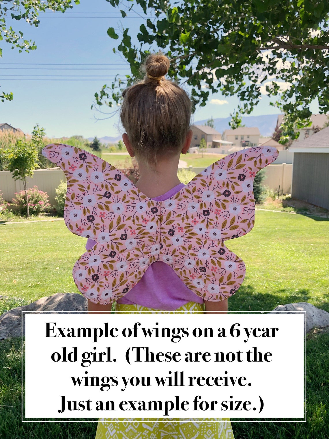 Wearable Butterfly Wings for Kids// Wearable Fairy Wings for | Etsy