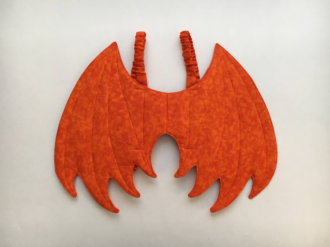 Wearable Dragon Wings for Kids// Bat Wings// Gargoyle Wings// Orange ...