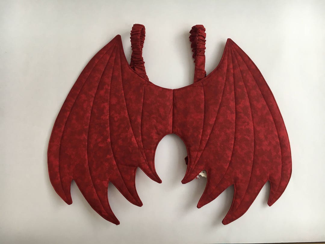 Red Dragon Wings// Bat Wings// Red Devil Wings// Handmade Wings ...