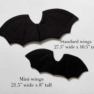 Black Distressed Bat Wings// Wearable Bat Wings for Kids// Bat Wings ...