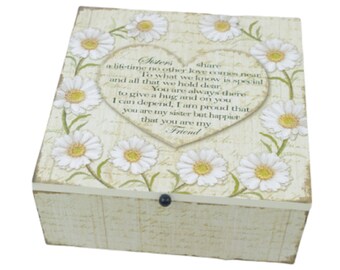 Daisy Wooden Box - Etsy