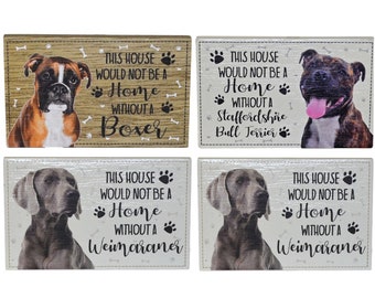 Boxer Dog Lovers Gift House Rules Large Flexible Magnet. - Etsy UK