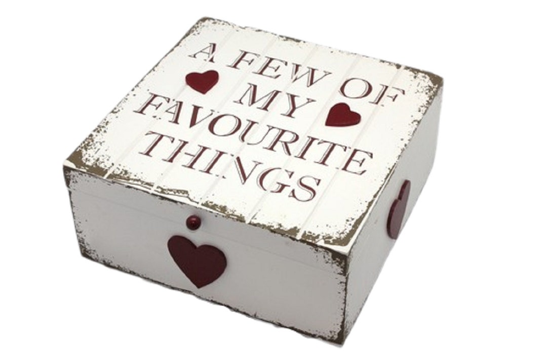 Memeory Keesake Box Chest A Few of My Favourite Things Cream - Etsy