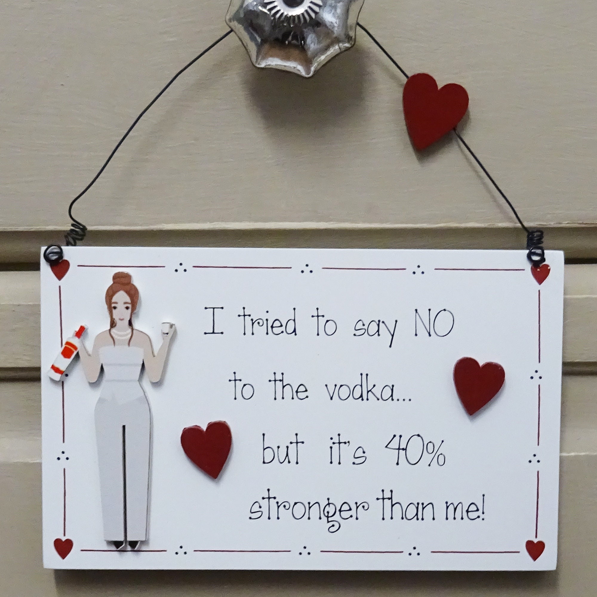 Vodka Plaques Humour Sign Vodka With Everthing & to Vodka - Etsy