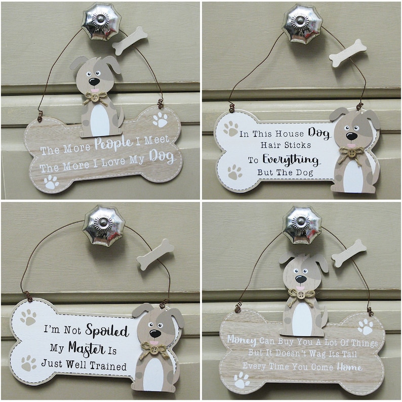 Funny Dog Plaque, Bone Shaped Humour Sign - Etsy UK