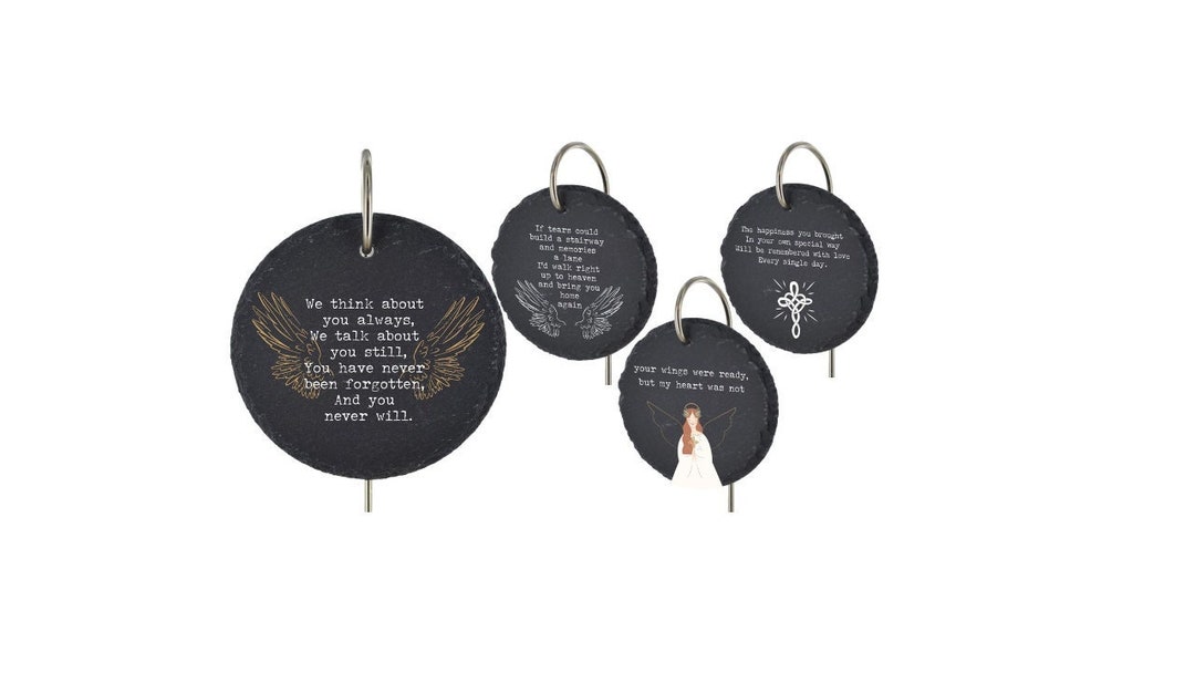 Slate Grave Marker Stick: Sentimental Memorial Plaque Ornament - Etsy