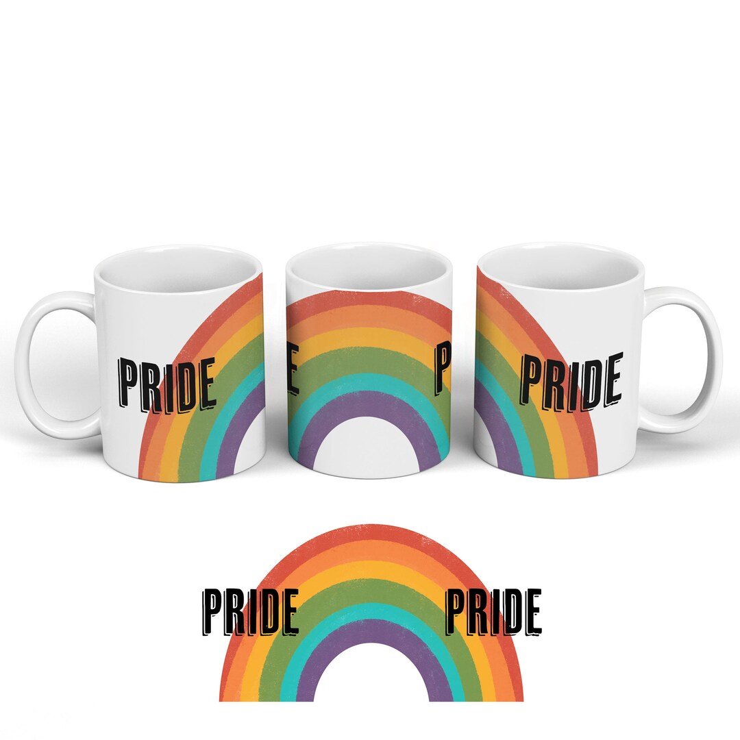 Rainbow Pride Flag Colours Representing Various Identities Ceramic ...