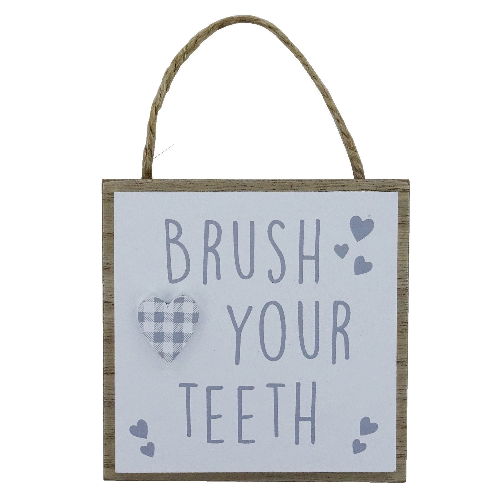 Brush Your Teeth Sign On Chalkboard