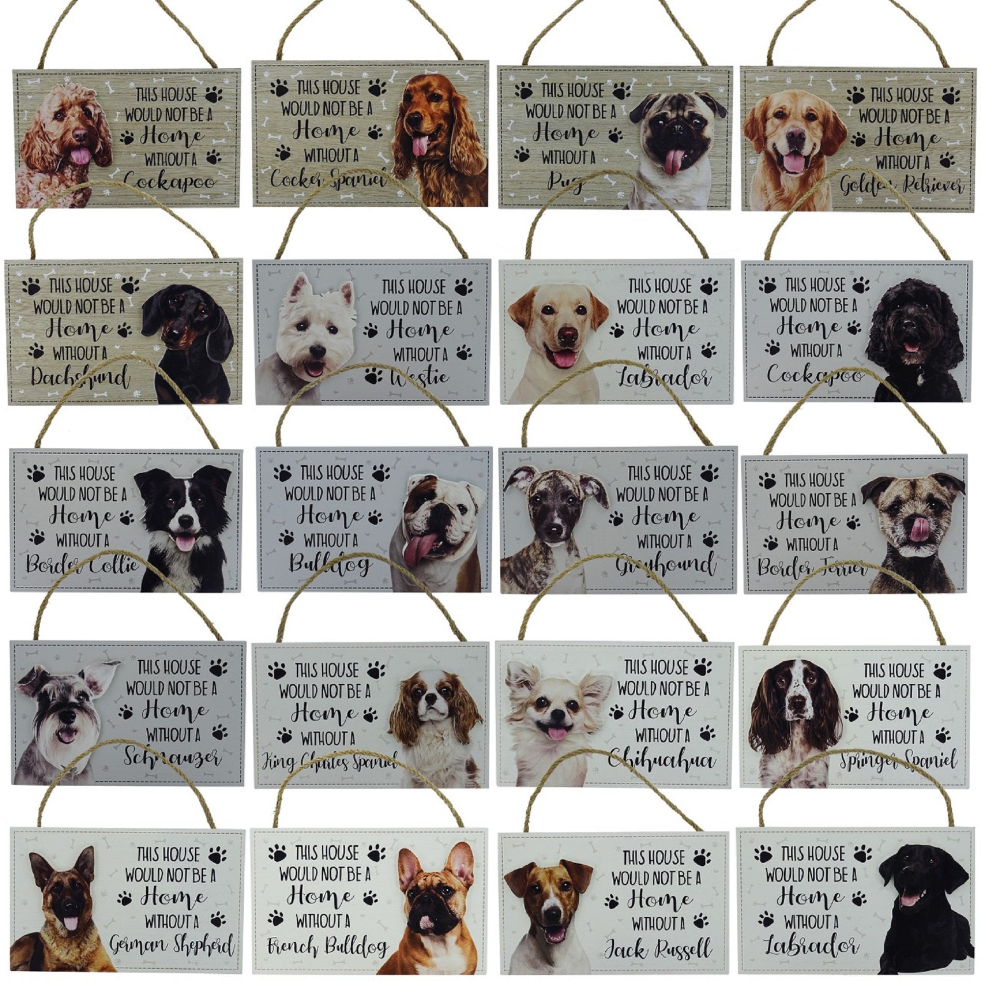 Dog Plaque Wall Sign 3D 20 Assorted Dog Breeds Dog Lover Gift | Etsy