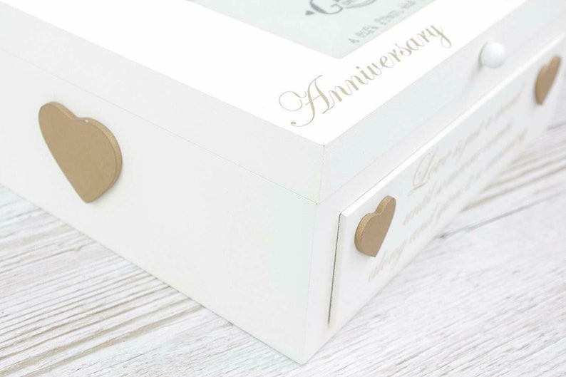 Memory Box 50th Golden Wedding Anniversary Keepsake Chest Wood | Etsy