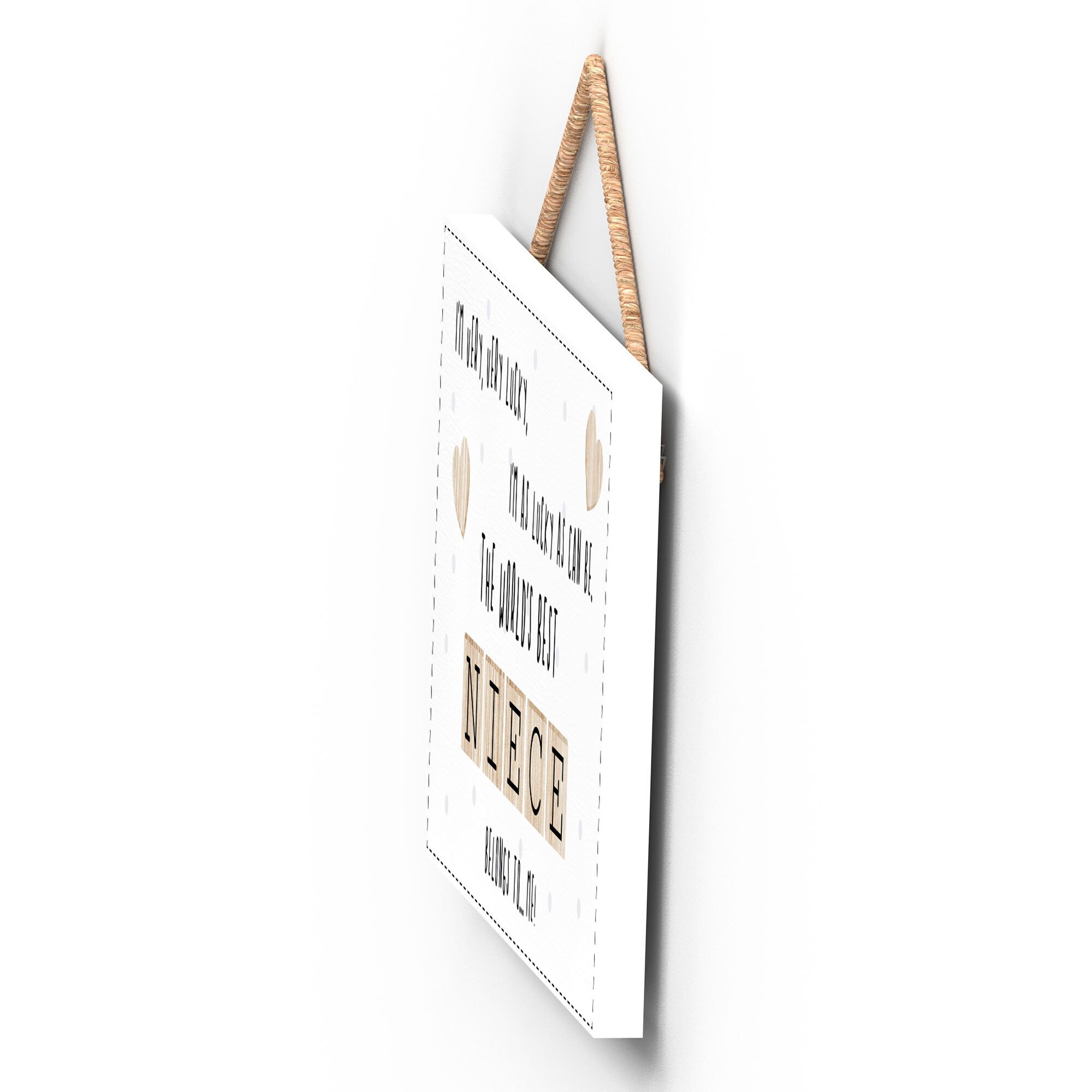 Niece Plaque the Worlds Best Niece 3D Letters Tile Sign Gift - Etsy