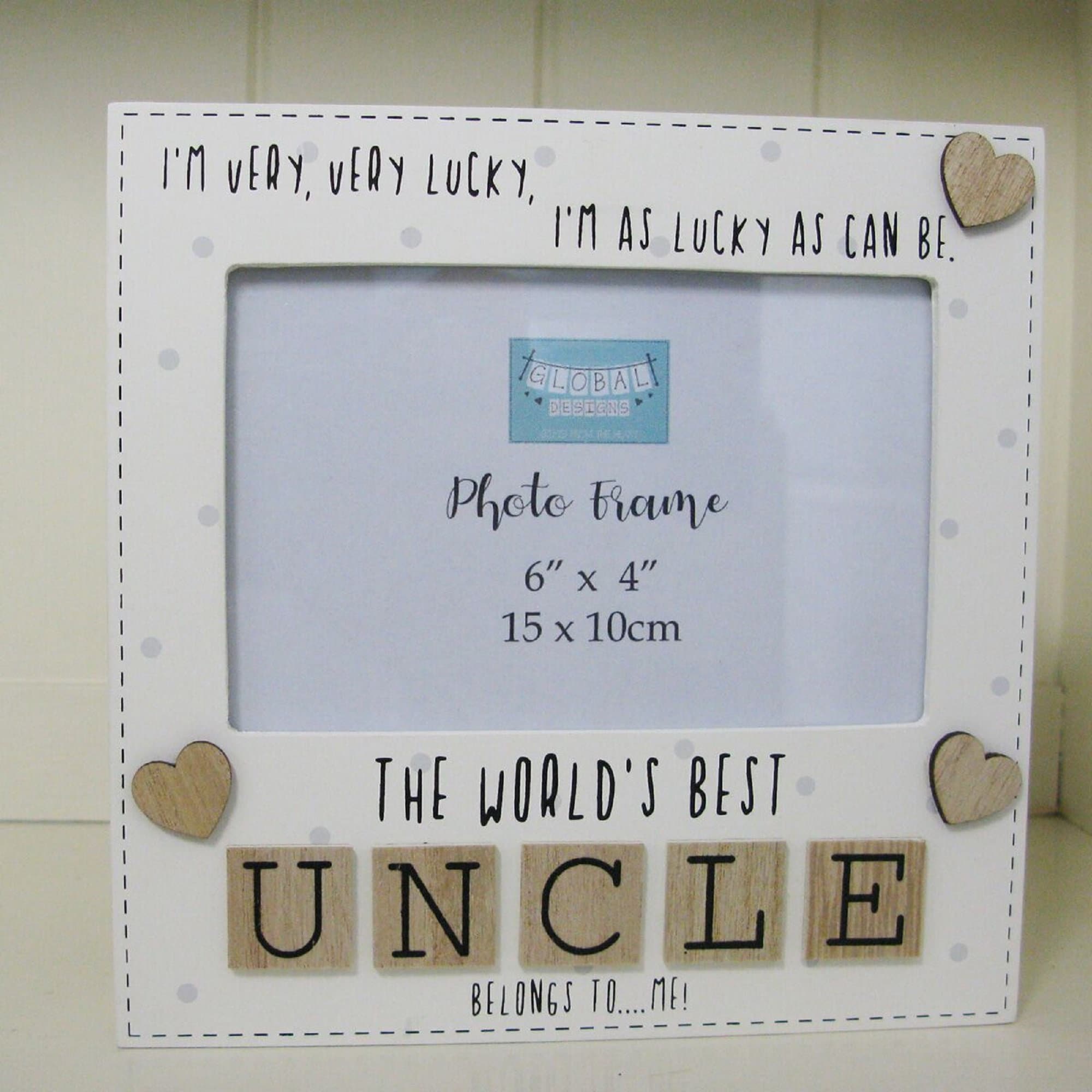 Uncle Photo Frame the Worlds Best Uncle Gift Tile Art Letters | Etsy