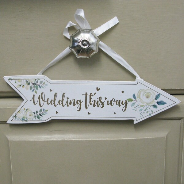Arrow Wedding Signs - Etsy