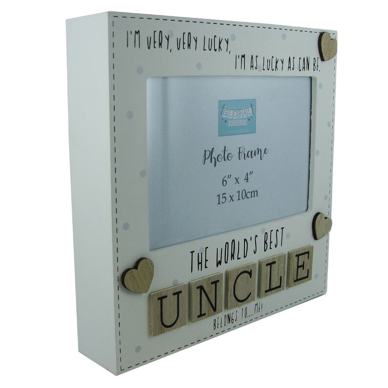 Uncle Photo Frame the Worlds Best Uncle Gift Tile Art Letters | Etsy