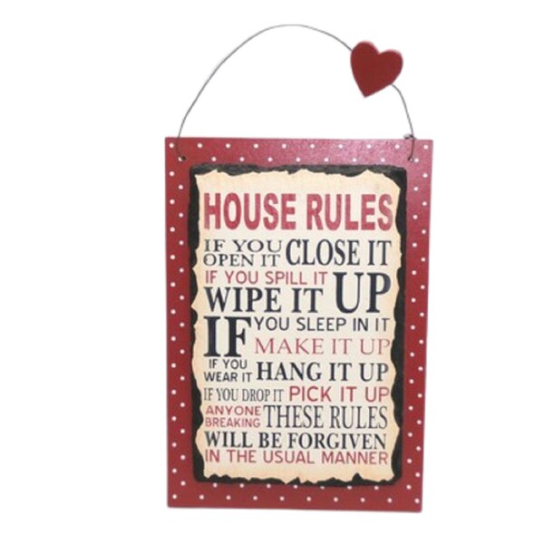 Funny House Rules Etsy