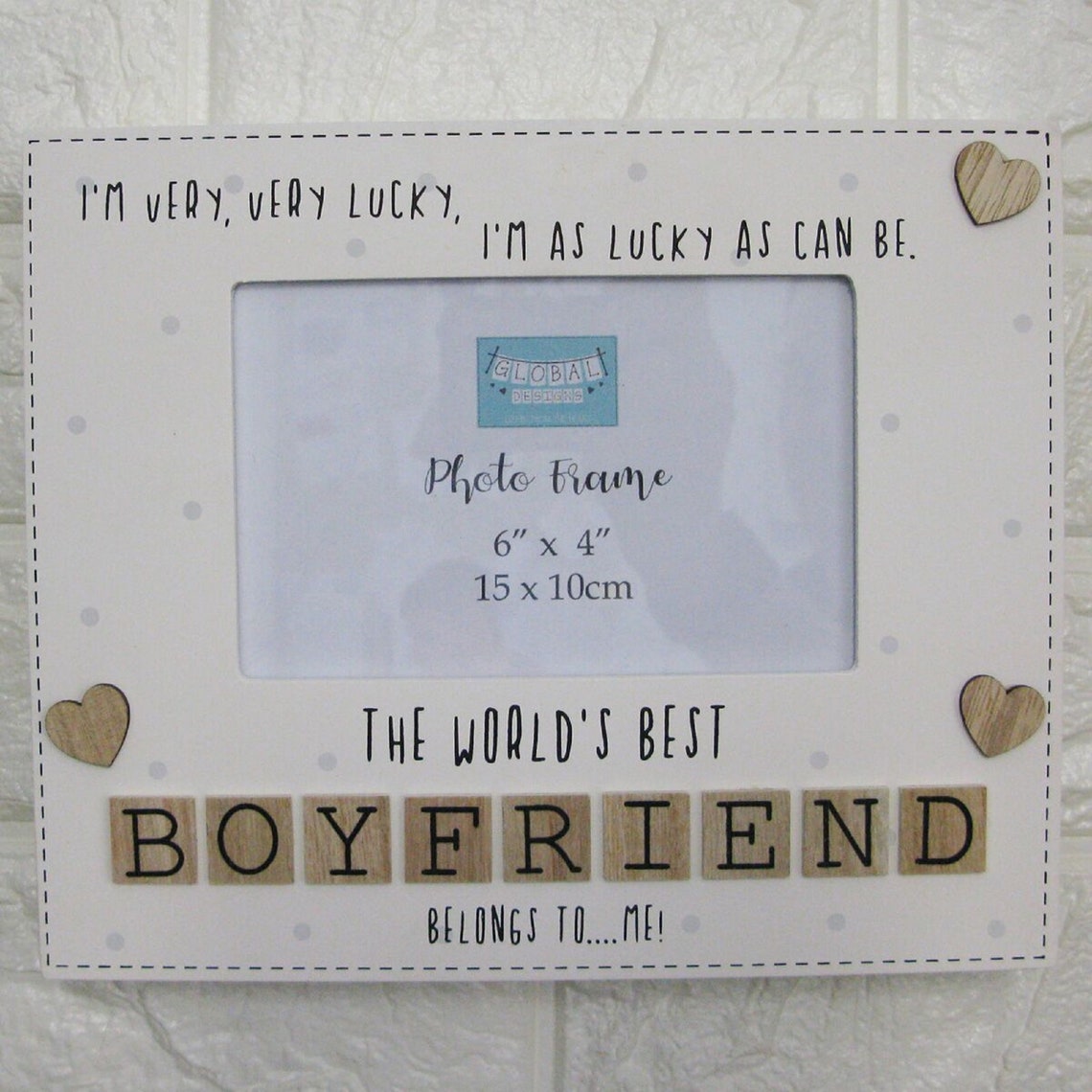 Boyfriend Photo Frame, Wood Letter Tiles, Cream Shabby Chic 6x4 - Etsy