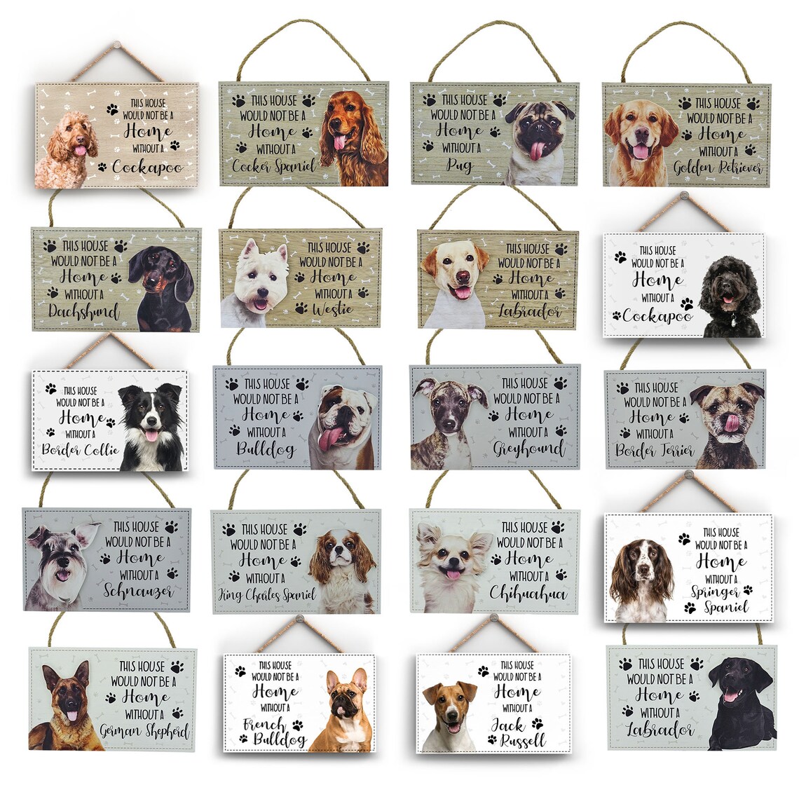 Dog Plaque Wall Sign 3D 20 Assorted Dog Breeds Dog Lover Gift - Etsy UK