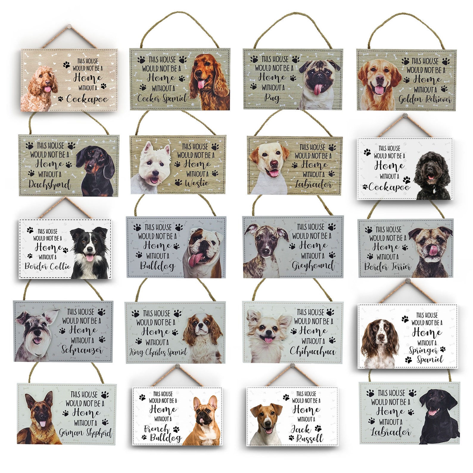 Dog Plaque Wall Sign 3D 20 Assorted Dog Breeds Dog Lover Gift - Etsy UK