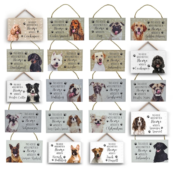 Dog Plaque Wall Sign 3D 20 Assorted Dog Breeds Dog Lover Gift | Etsy UK