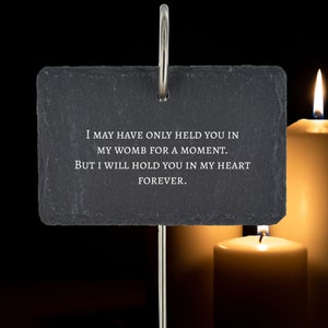 Stillborn Grave Stick Marker Memorial Slate Miscarriage Guardian Angel ...