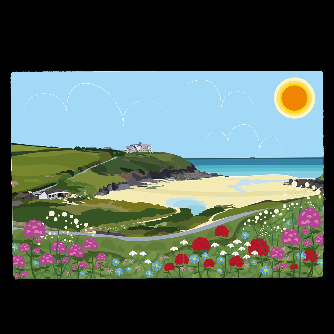 Beach Picture Ceramic Tile Plaque Sign Nautical Scene Kate Pearson ...