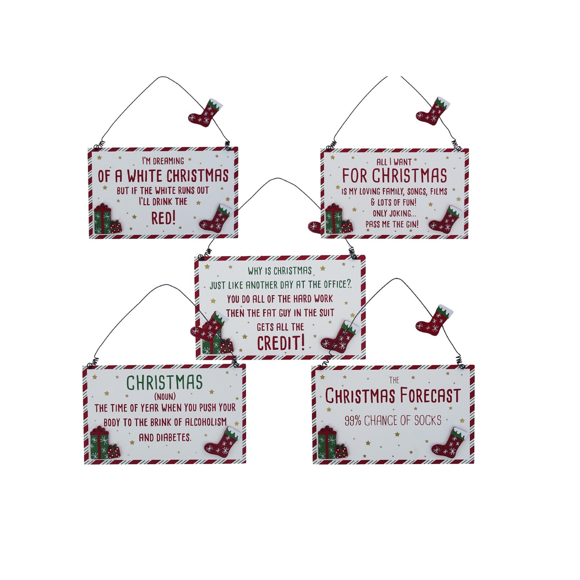 Christmas Plaque Xmas Decorations Humourous Sign Sarcastic Dry | Etsy