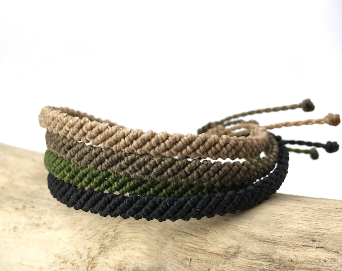 Adjustable Macrame Friendship Bracelet - Etsy