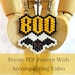 Halloween Peyote BOO and Bat Beading Pattern, PDF Bead Weaving Pattern ...