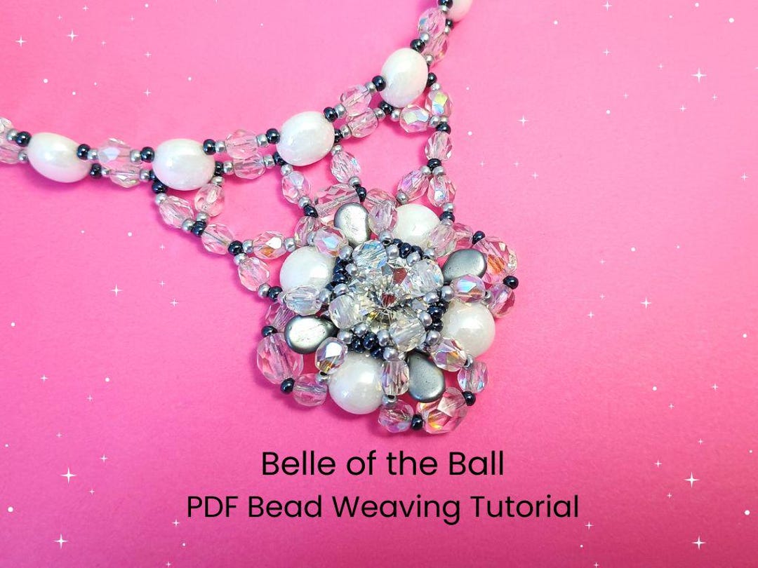 PDF Beading Tutorial, Photo and Instructions, Bead Necklace Pattern ...