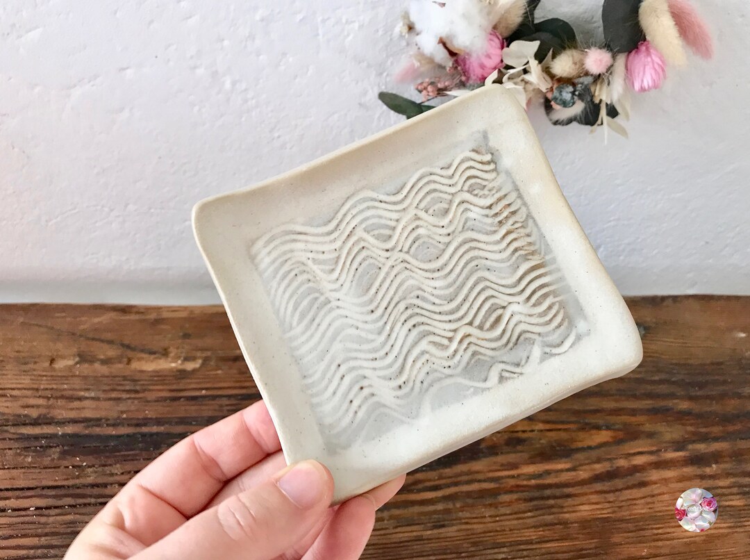 Small Ceramic Wave Plate // Tray // Wave Tray // Small Saucer ...