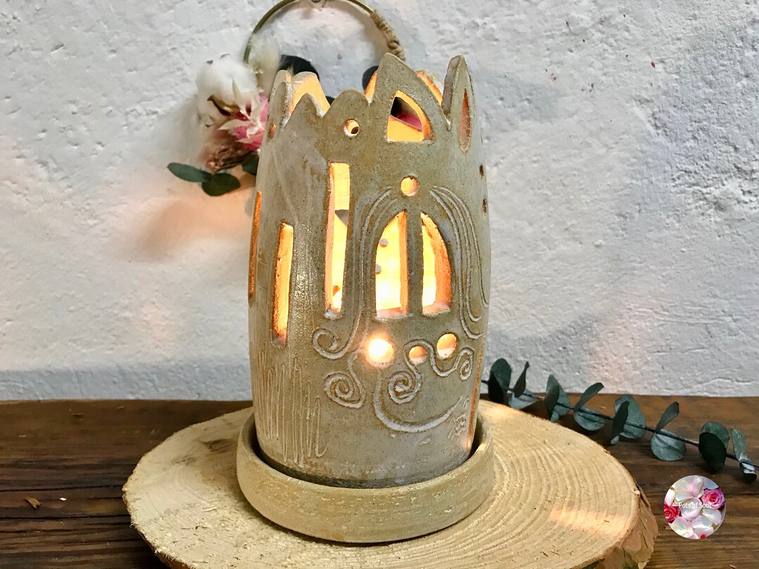 Ceramic Castle Light Lantern // Castle Light // Castle Light ...