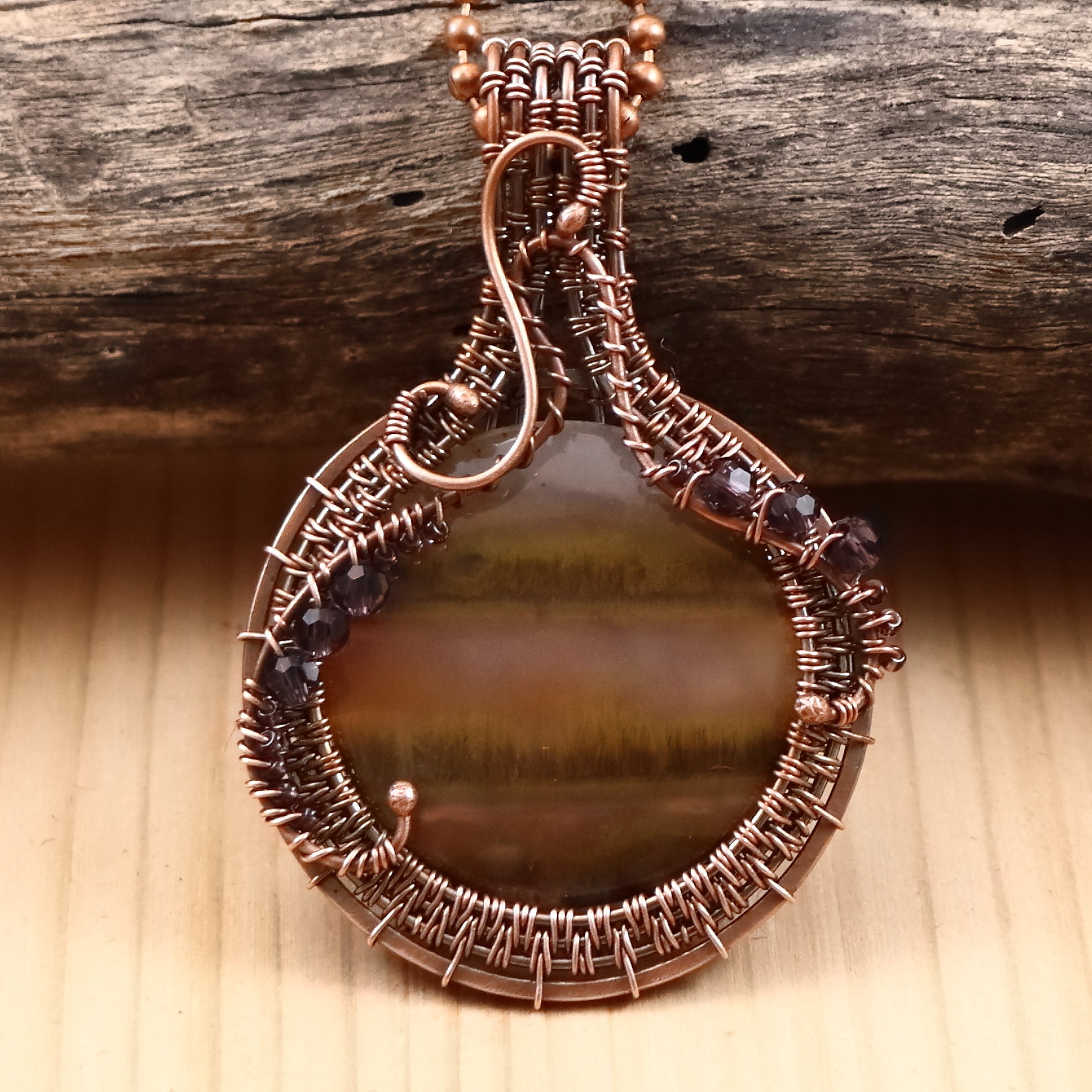 Buy Statement Necklace, Trendy Necklace, Sagenitic Agate Necklace ...