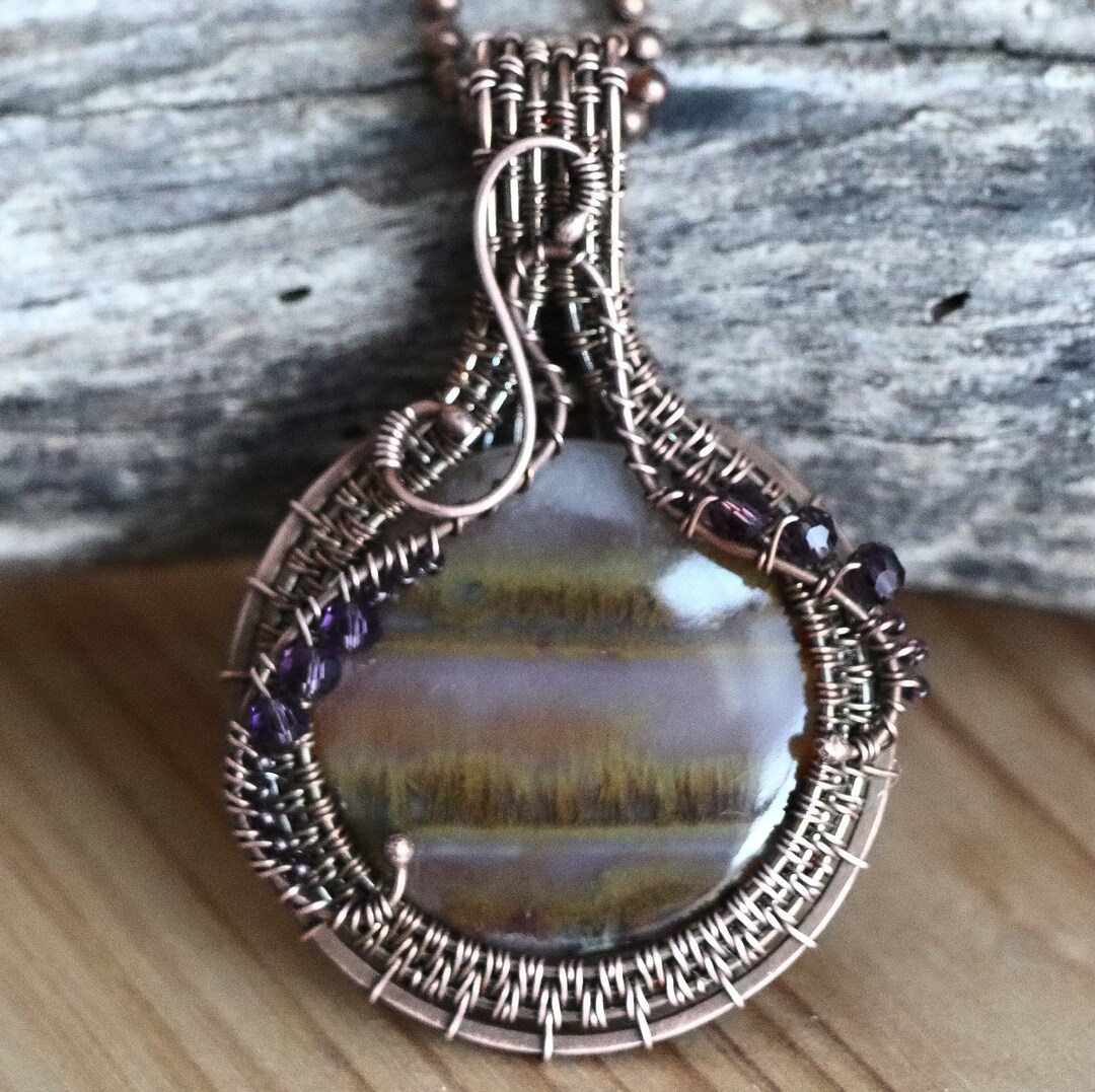 Buy Statement Necklace, Trendy Necklace, Sagenitic Agate Necklace ...