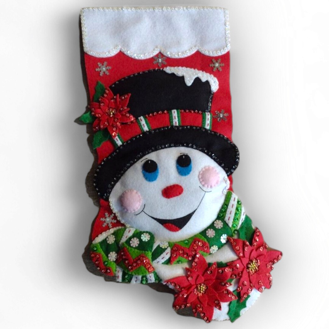 Handmade Felt Christmas Stocking - Personalized - Etsy