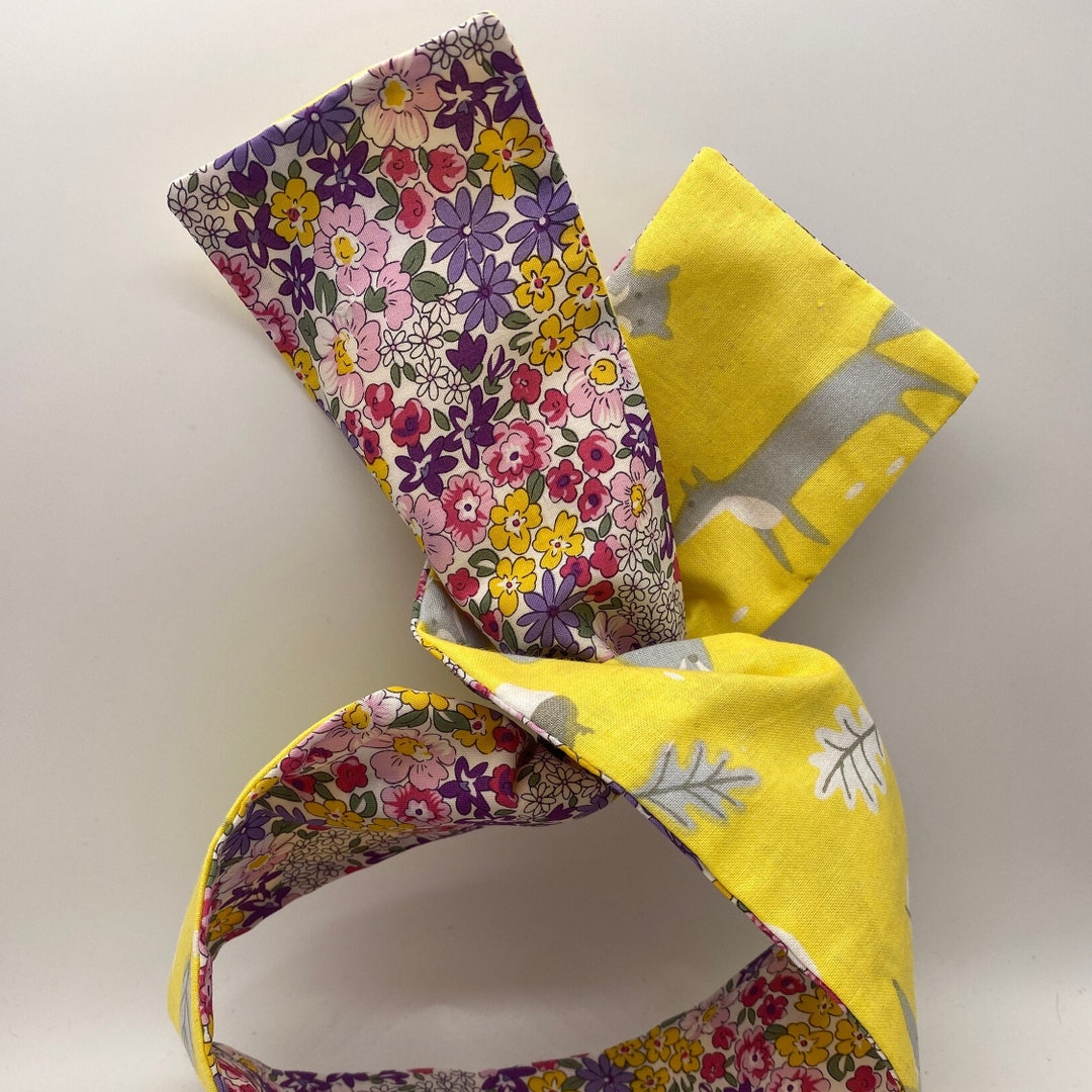 Bendy Hair Wrap, Wire Headband, Retro Hair Wrap, Funky Headband, Floral ...