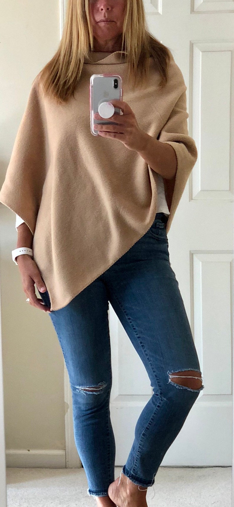 N A V Y Navy Blue Petite Poncho Fall Wrap Topper Fleece - the Saratoga ...