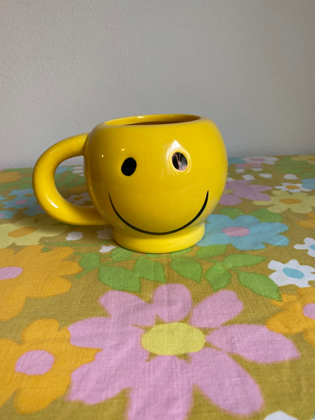 Smiley Face Mug Vintage Ceramic Smiley Mug 1970s - Etsy