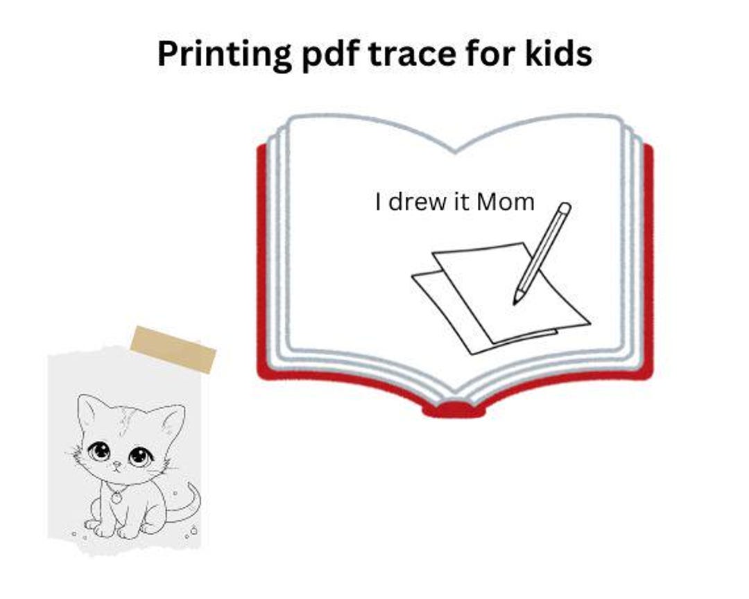 Traceable Drawing for Kids - Etsy