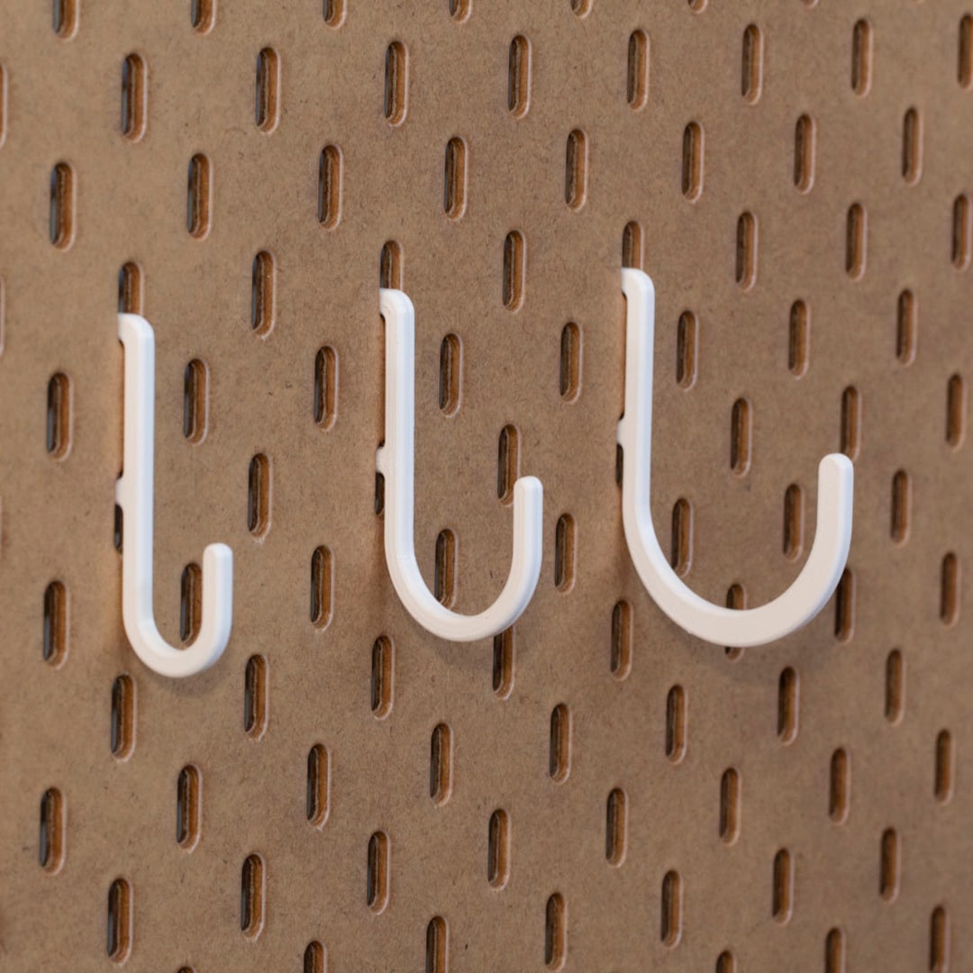 18 Pack Strong Round Hooks STARTERPACK Universal Printboard Fits IKEA ...