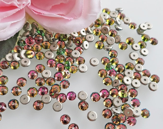 Sew on Stones Volcano Color, Loch Rose Crystal, Crystal Stones - Etsy