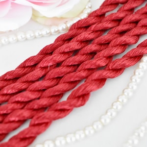 Pure Silk Thread for Embroidery, Orange Shades Non-twisted Flat Silk ...