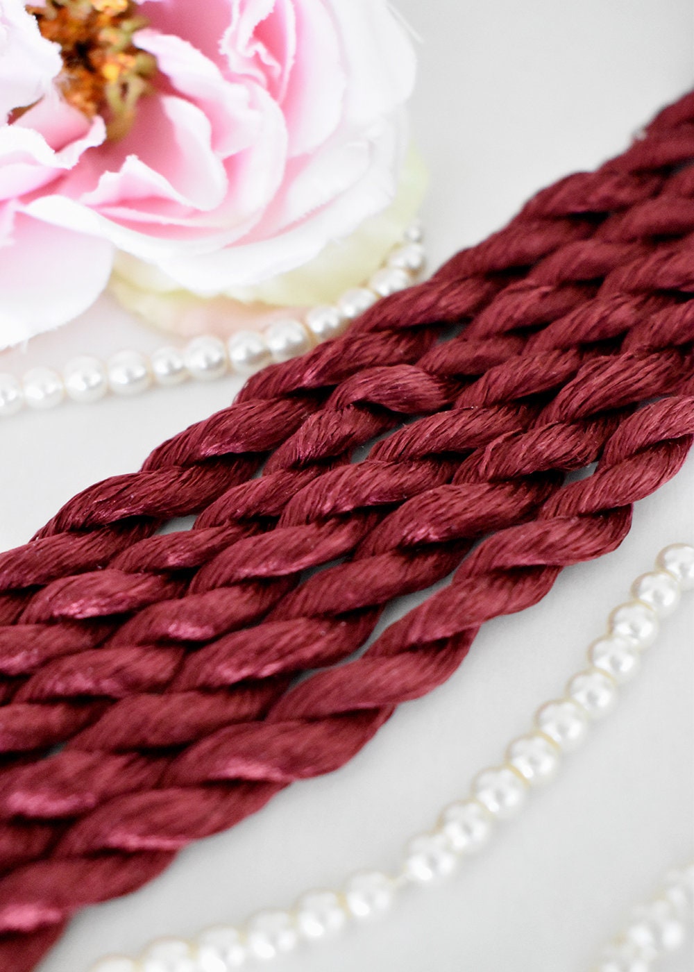 Pure Silk Thread for Embroidery Rose Shades Non-twisted Flat - Etsy
