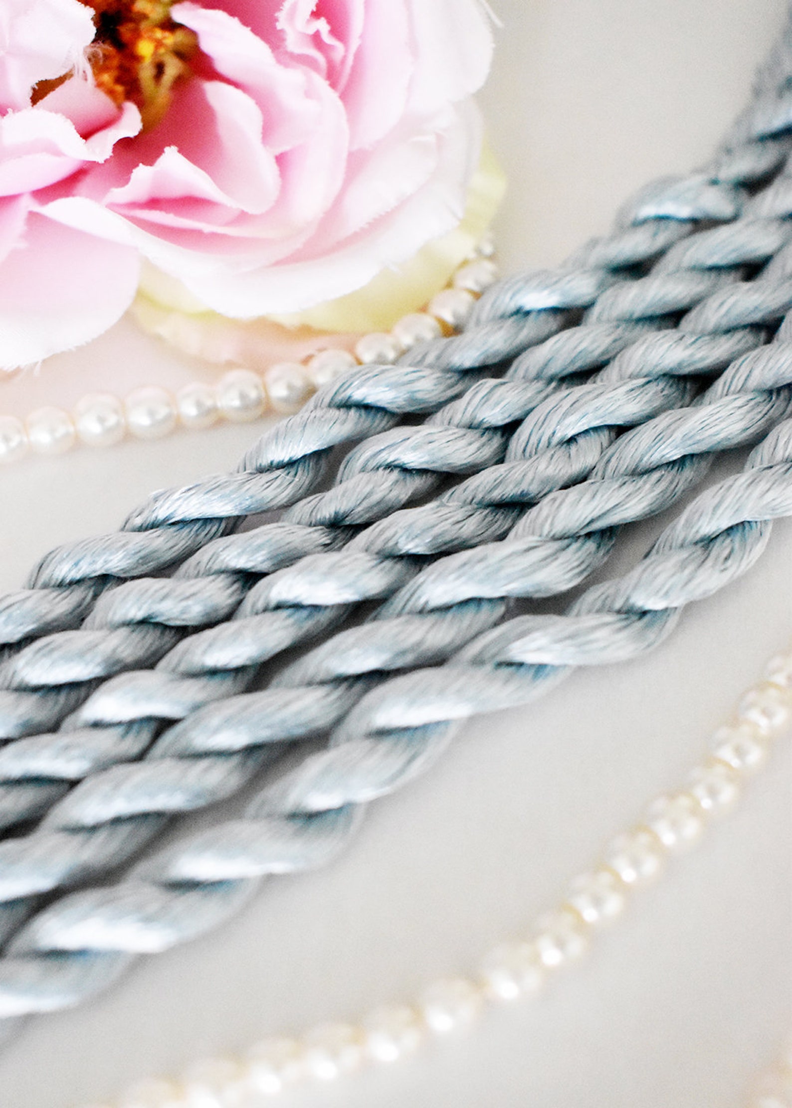 Pure Silk Thread for Embroidery Blue Shades Non-twisted Flat - Etsy