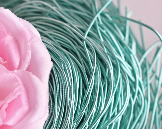 Tiffany Blue Purl Dapka, Goldwork Purl, Smooth Purl, Metallic Rough ...