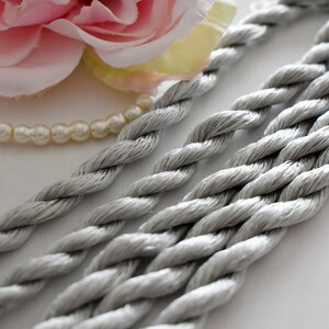 Pure Silk Thread for Embroidery, Green Grey Shades Non-twisted Flat ...