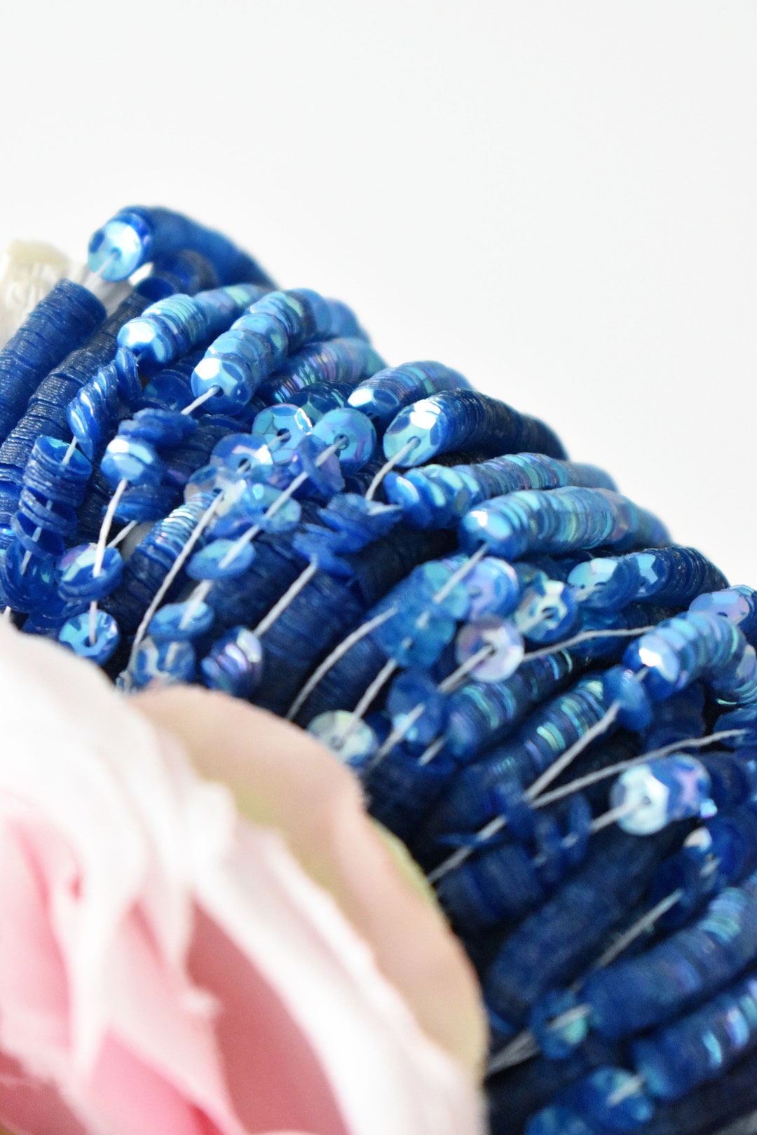 French Sequins, Iridescent Royal Blue Cup Sequins, 4 Mm Sequins ...