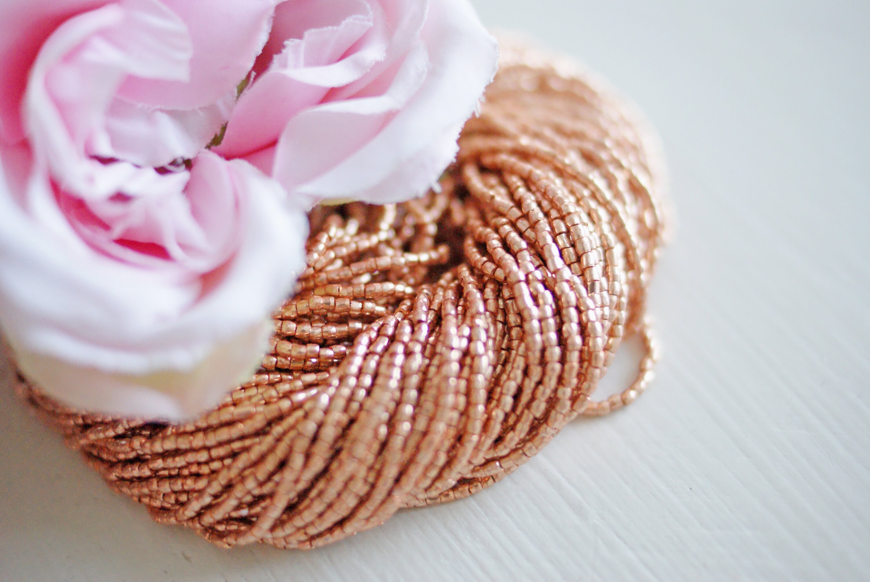 3 X 3 Cut Rose Gold Beads 3 Cut Beads Bead Strands Czech - Etsy