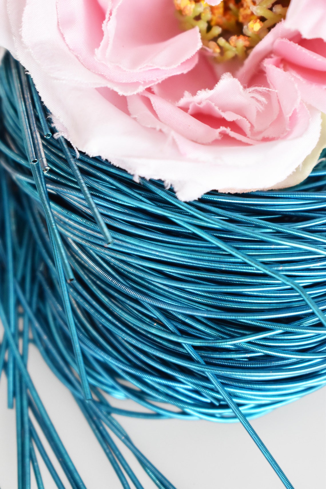 Sea Blue Purl Dapka Goldwork Purl Smooth Purl Metallic - Etsy